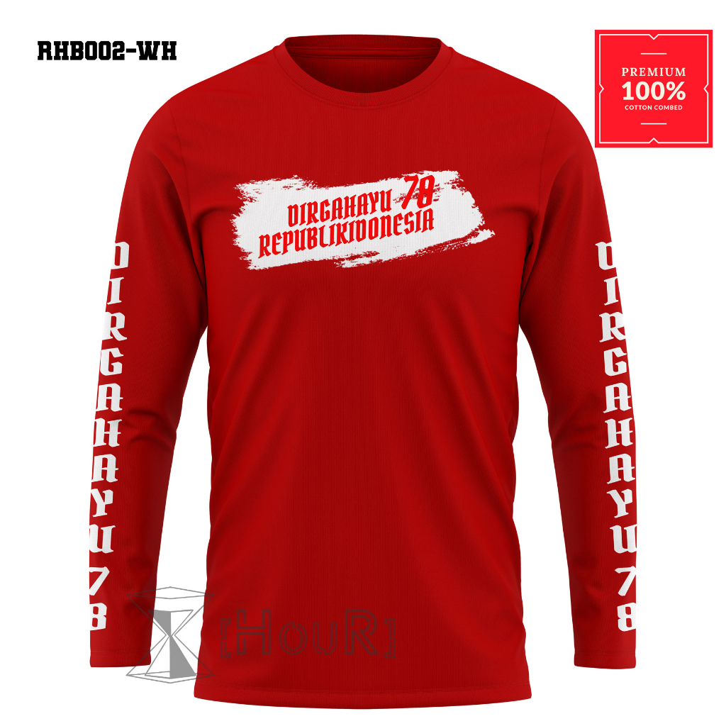 Jual Kaos 17 agustus 2023 Kaos Hut RI 78 Lengan Panjang | Shopee Indonesia