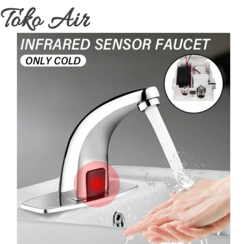 Jual Kran Wastafel Sensor Otomatis Kran Infrared Otomatis | Shopee ...