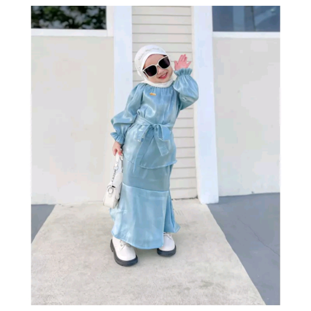 Jual SOMI - One Set Kids Shimmer Silk | Setelan Rok Anak | Setelan Anak ...