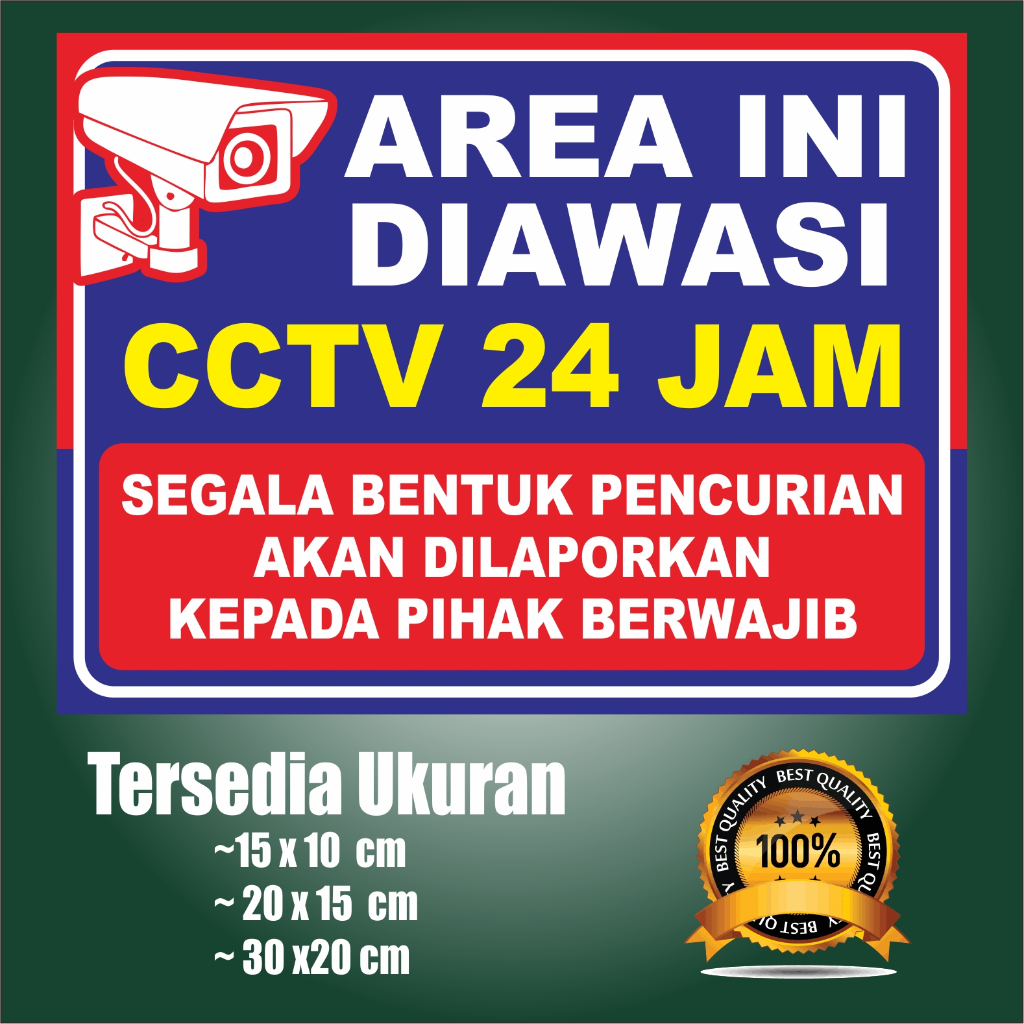 Jual STIKER CCTV TERBARU RAMBU RAMBU | Shopee Indonesia