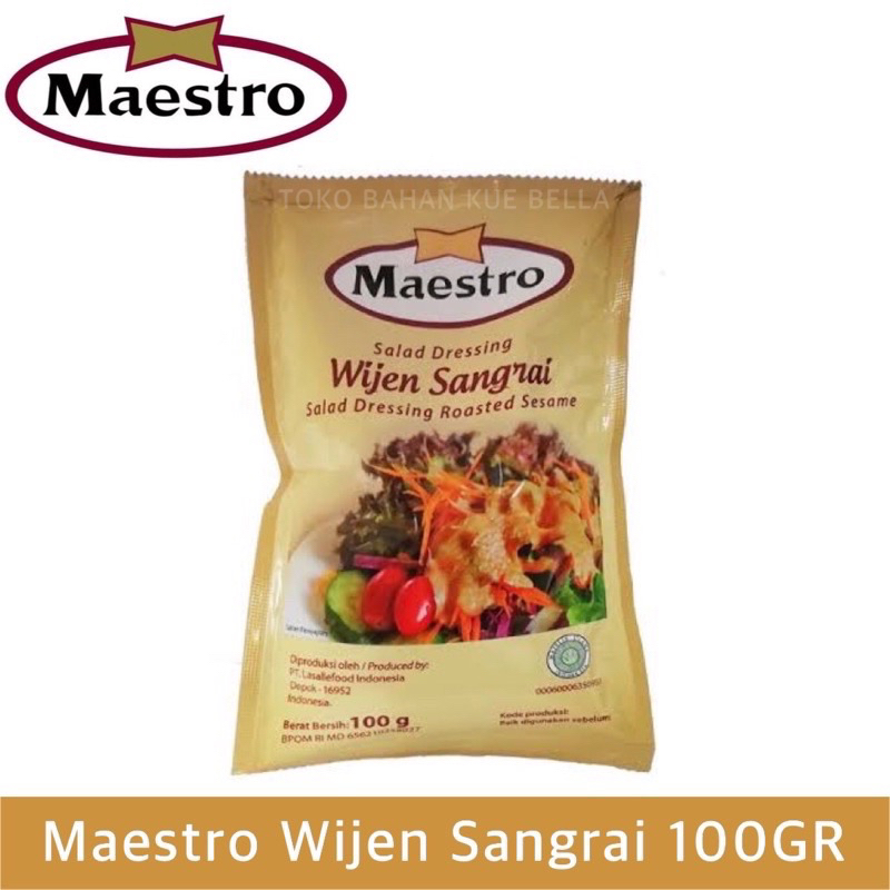 Jual Maestro Roasted Sesame Salad Dressing POUCH 100 ml | Shopee Indonesia