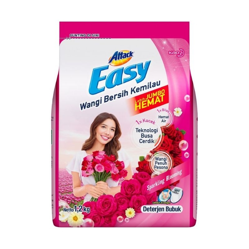Jual Kao Attack Detergent bubuk 1,2kg | Shopee Indonesia