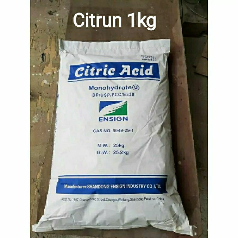 Jual Citrun Foodgrade 1kg - Citric Acid Monohydrate - Pembersih ...