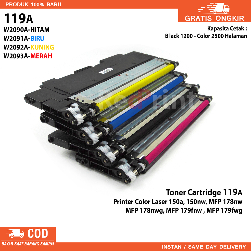 Jual Toner Cartridge 119A Printer HP Color Laserjet150a, 150w, MFP ...