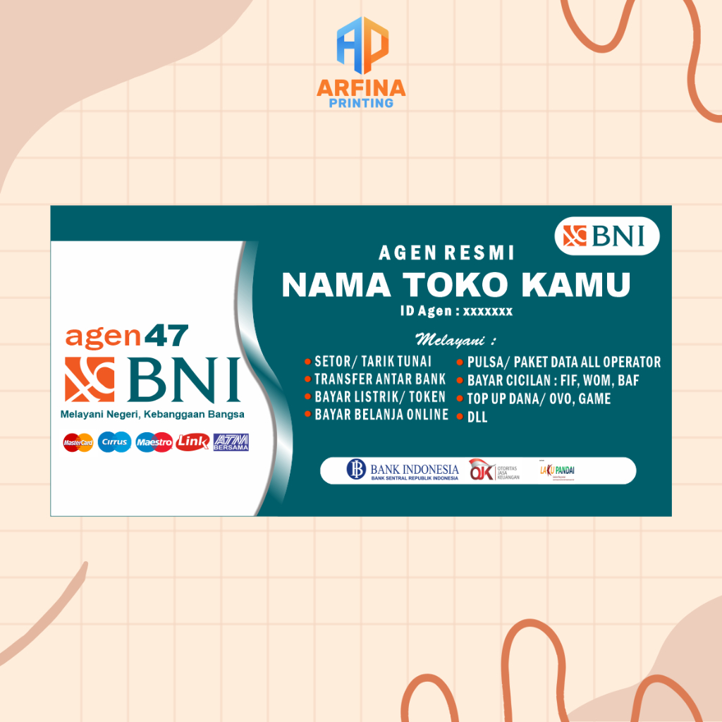 Jual Spanduk Banner Agen BNI 46 (Landscape) | Shopee Indonesia