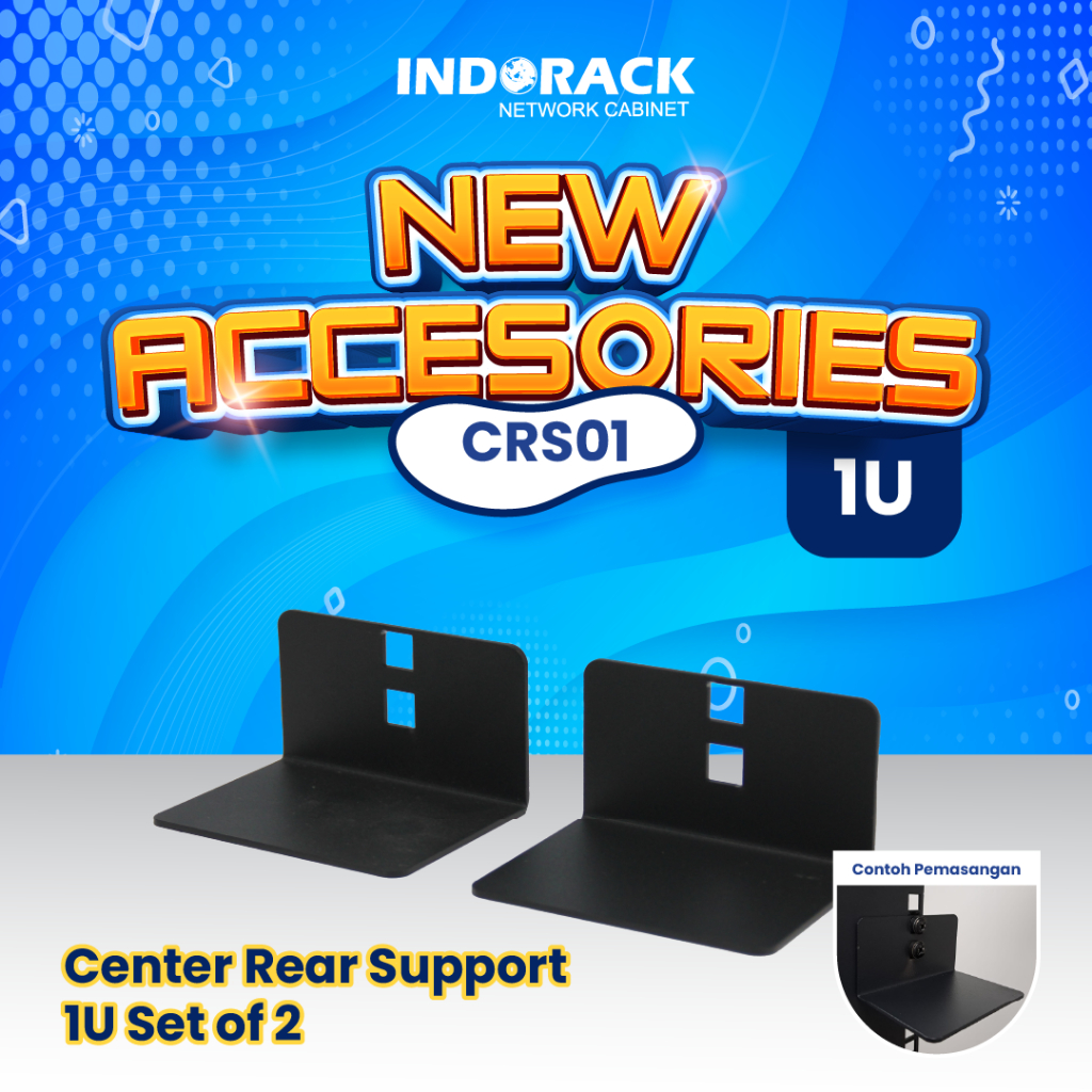 Jual RACK CENTER REAR SUPPORT 1U - INDORACK CRS01 ACCESSORIES RAK ...
