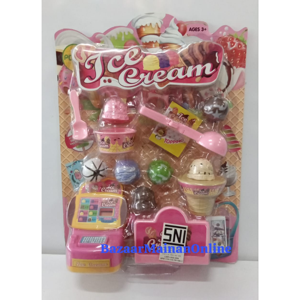 Jual Mainan Ice Cream–500B - Bahan Plastik – SNI | Shopee Indonesia