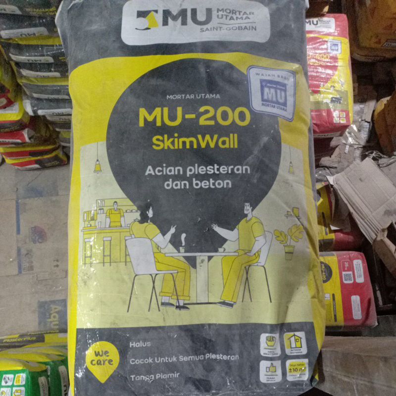 Jual MORTAR UTAMA MU 200 acian plesteran dan beton | Shopee Indonesia