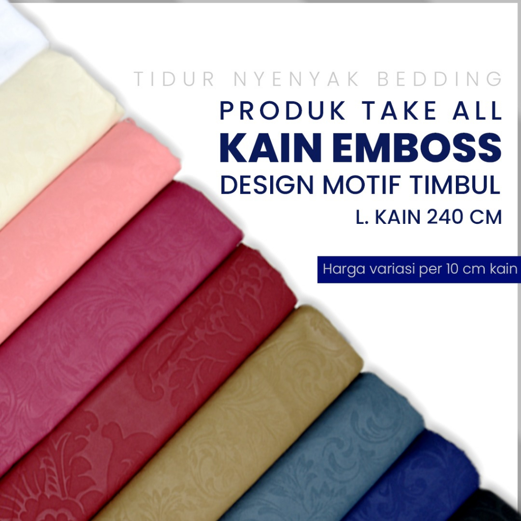 Jual KAIN POTONGAN TERAKHIR EMBOSS POLYESTER TAKE ALL AMBIL SEMUA SAAT ...