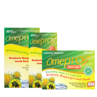 Jual Omepros Mini Caps 10 & 30 Kapsul / Omepros Soft Capsules 30 & 60 ...