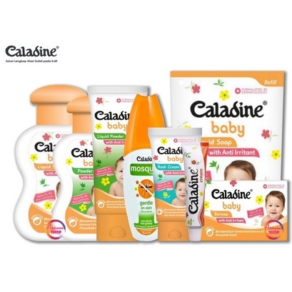 Jual ★BABY★ Caladine Baby Powder / Liquid Soap / Liquid Powder / Rash ...