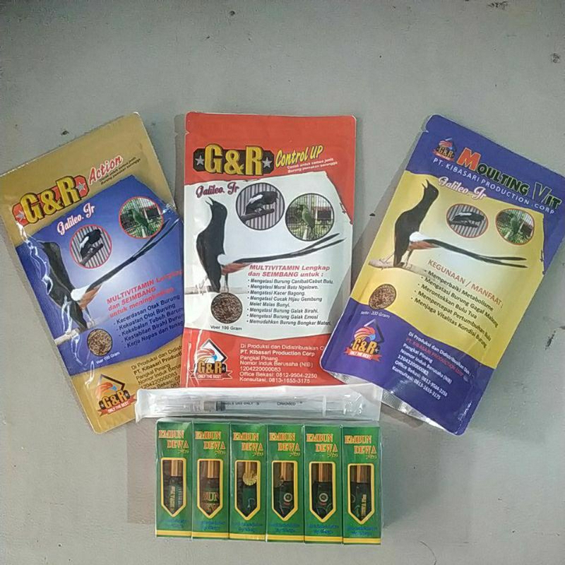 Jual pakan burung GNR/G&R kibasari galileo jr dan embun dewa | Shopee ...