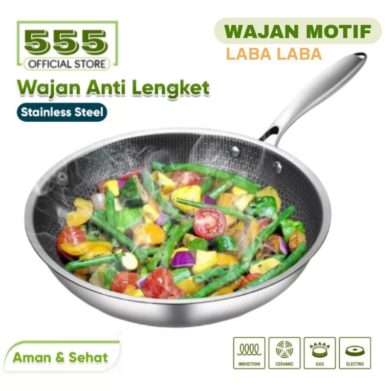 Jual Wajan Motif Laba Laba Gagang Penggorengan Anti Lengket Non Sticky ...