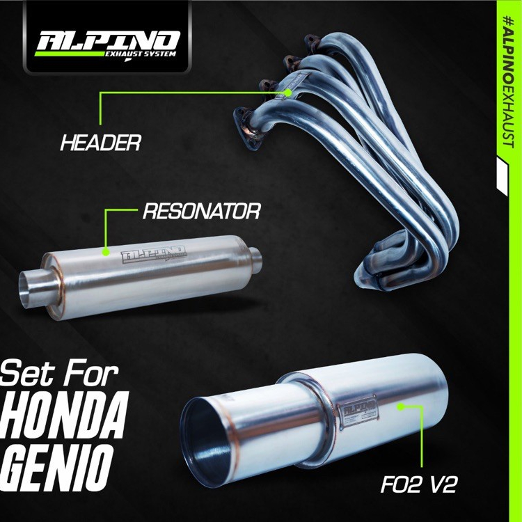 Jual PAKET FULL SYSTEM ALPINO EXHAUST FOR HONDA GENIO ESTILO FERIO ...