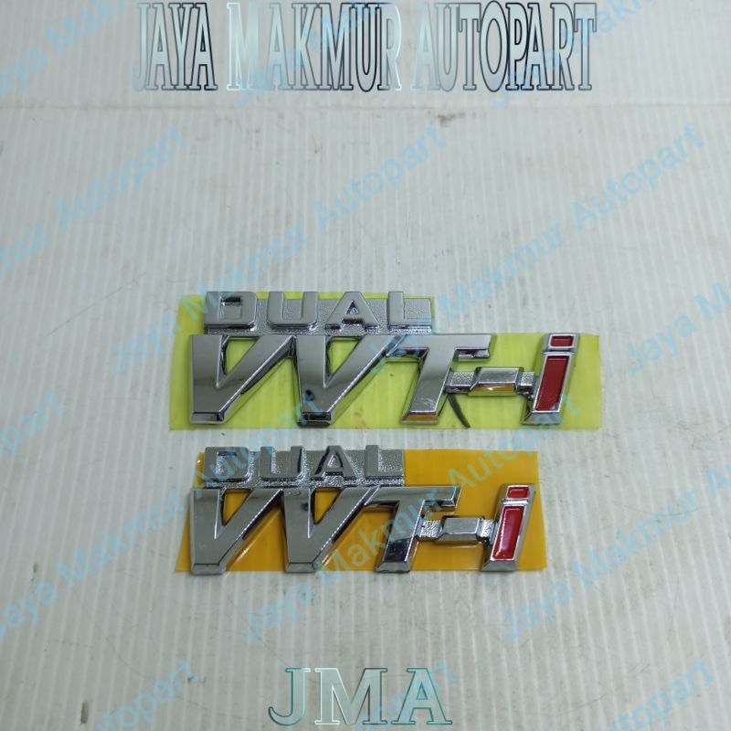 Jual Logo Emblem Tulisan Dual Vvti Kecil DUAL VVT-I Original 1Pc ...