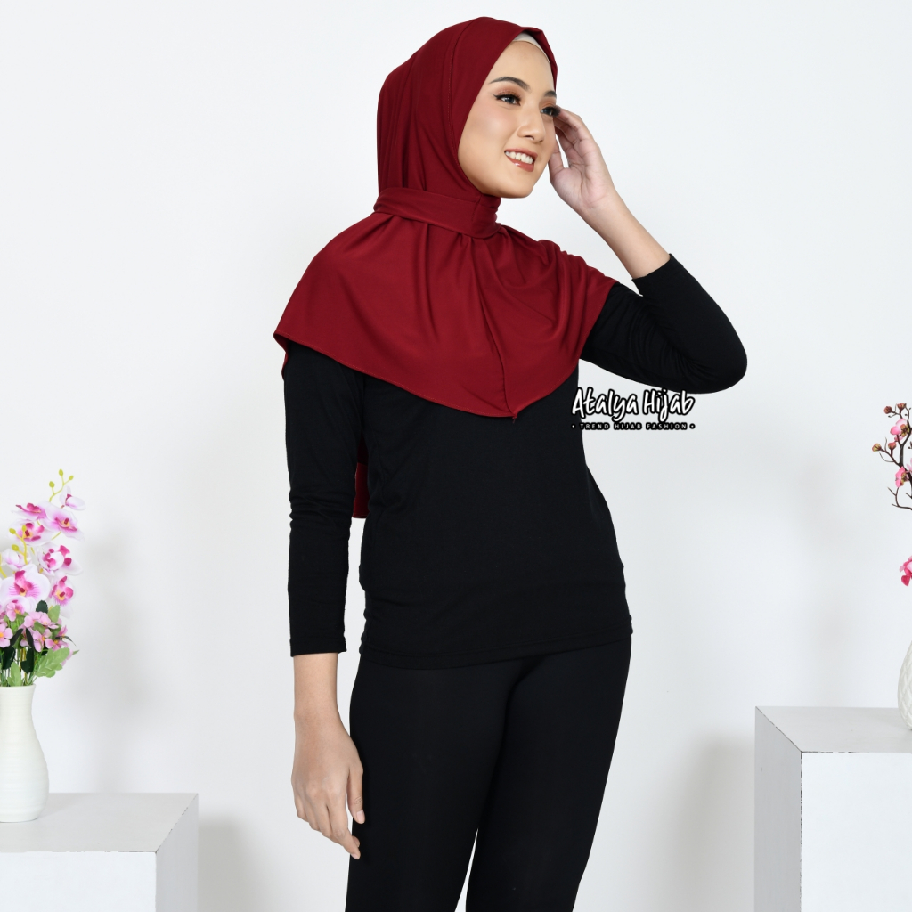 Jual Hijab Syria Sporty Instan Syari / Jilbab Senam Sporty / Jilbab ...