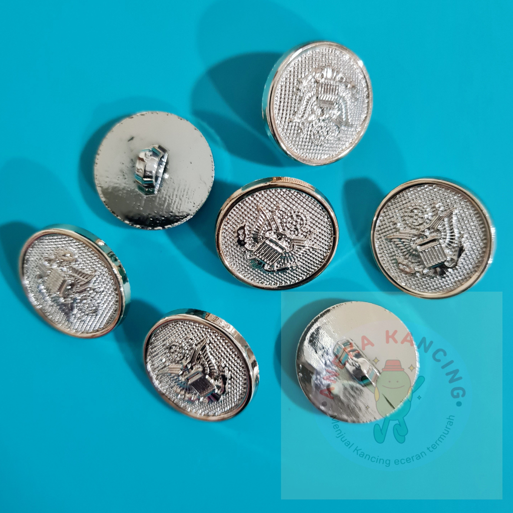 Jual Kancing Jas Almamater Ukuran 32L (20mm) Motif KING - Kancing ...