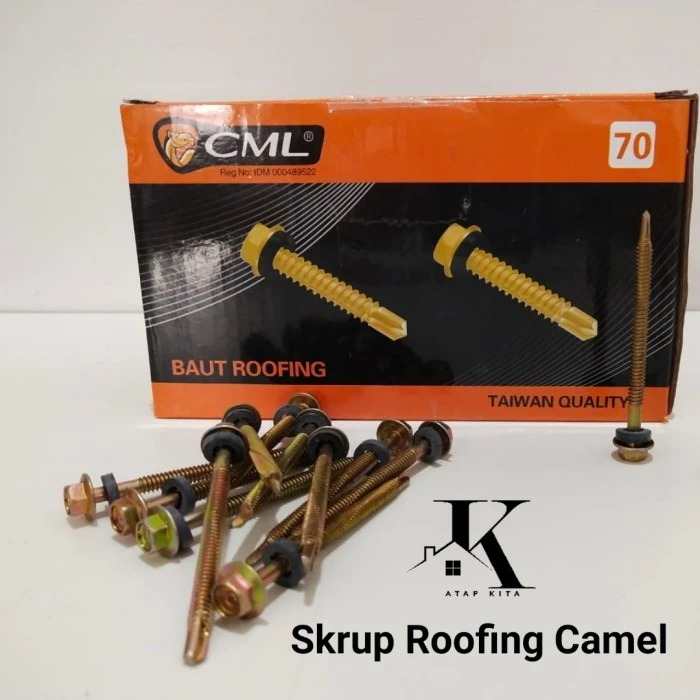 Jual Baut Roofing Camel 7cm / Baut Spandek / Mur Spandek Bondek 7 cm ...
