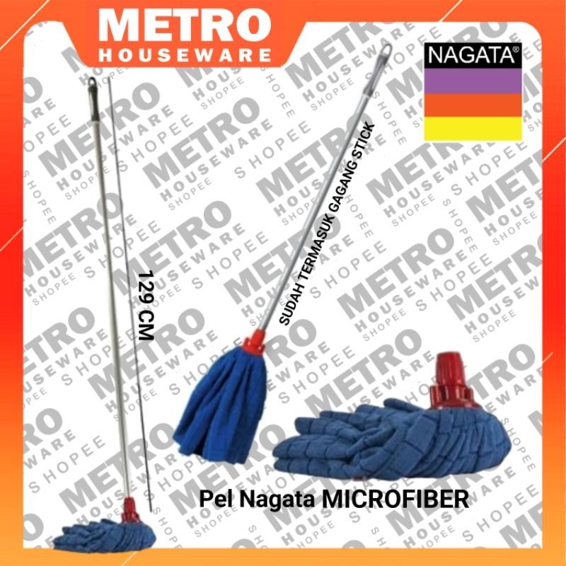 Jual Kain Pel Lantai Merek NAGATA Magic Mop Microfiber Kain Pembersih ...