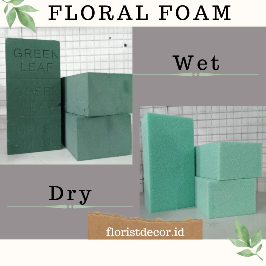 Jual TERMURAH FLORAL FOAM BUSA GABUS BUNGA RANTING KERING OASIS OASE ...