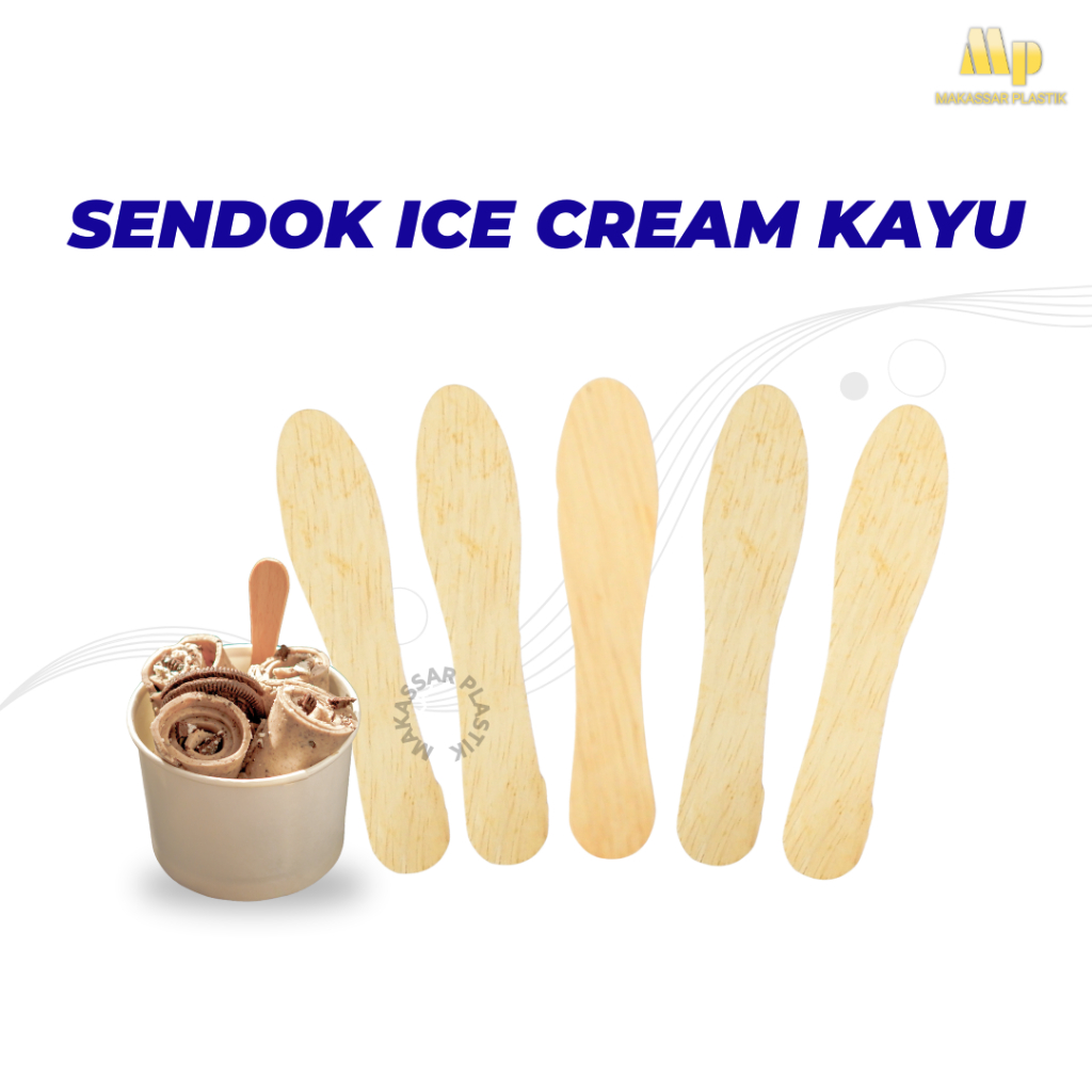Jual Sendok Es Krim Kayu Polos @1000 Pcs | Shopee Indonesia