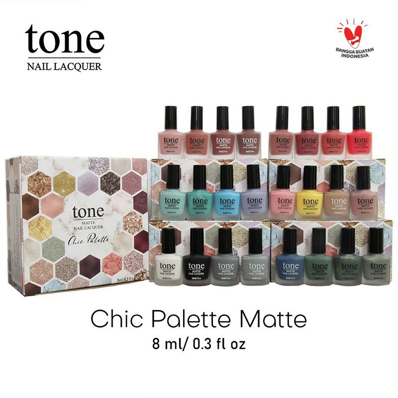 Jual Tone Nail Lacquer Chic Palette Matte Series | Shopee Indonesia