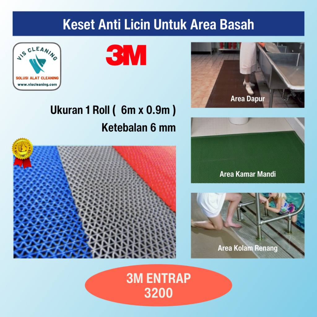 Jual Keset Anti Slip 3M Entrap 3200 (1 Roll 6 m x 90 cm) | Shopee Indonesia