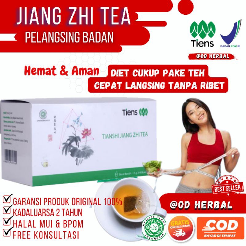 Jual Teh Pelangsing Tiens Penurun Berat Badan Obat Diet Dan Kolestrol Jiang Zhi Tea Original 1 ...