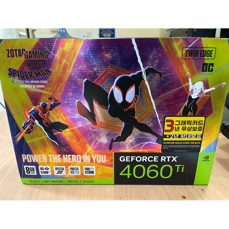 Jual Zotac Geforce RTX 4060 TI Twin EDGE OC Spiderman Edition 8GB GDDR6X | Shopee Indonesia