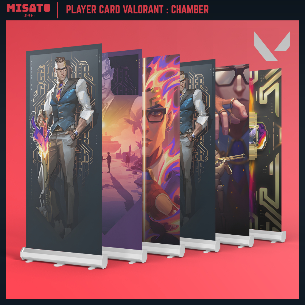 Jual Poster Player Card Valorant : Chamber | Shopee Indonesia