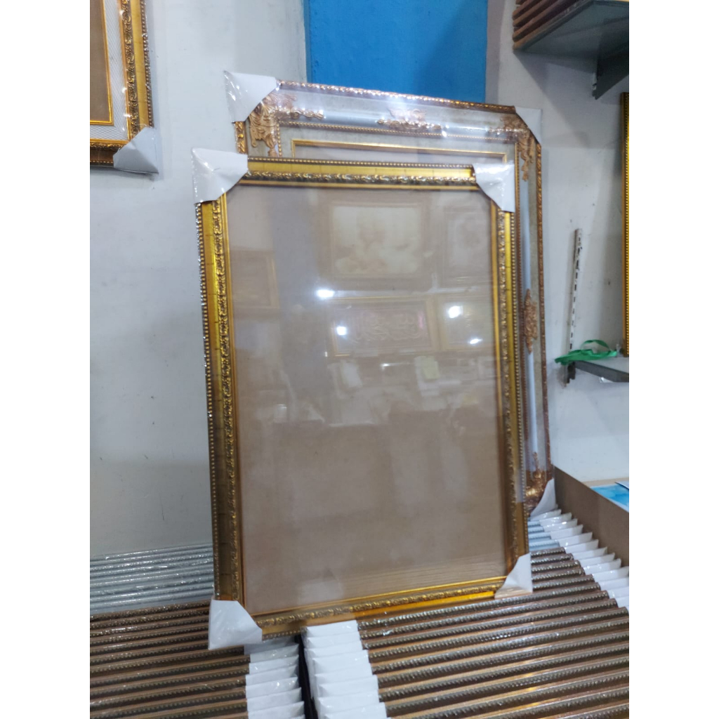 Jual Bingkai 22R 40x60cm gold ukir | Shopee Indonesia