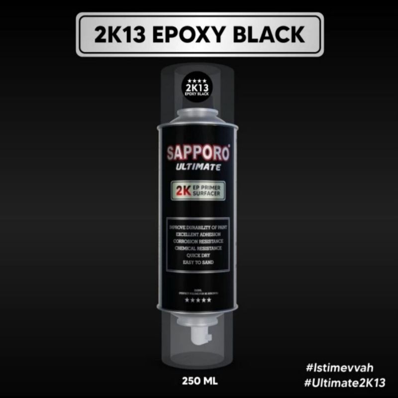 Jual SAPPORO ULTIMATE 2K13 EPOXY BLACK PYLOK PILOK | Shopee Indonesia