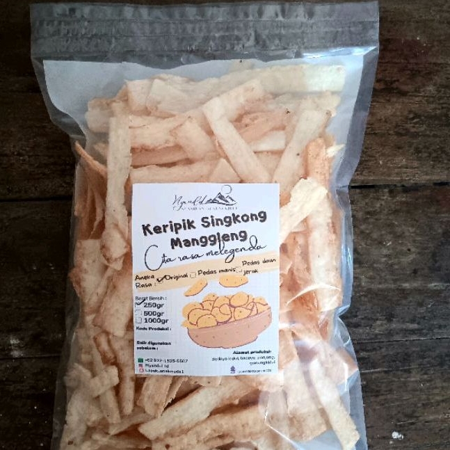 Jual keripik singkong manggleng goreng gurih original 1kg | Shopee ...