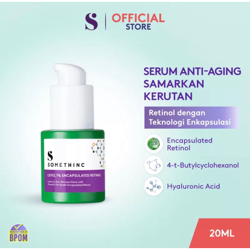 Jual SOMETHINC LEVEL 1% ENCAPSULATED RETINOL 20 ML SOMETHINC Level 1% ... Jual SOMETHINC LEVEL 1% ENCAPSULATED RETINOL 20 ML SOMETHINC Level 1% ...