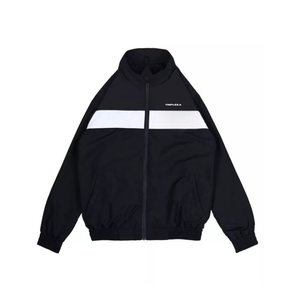 Jual Triplee a - Jaket Varsity colorblock pria wanita Windbreaker ...