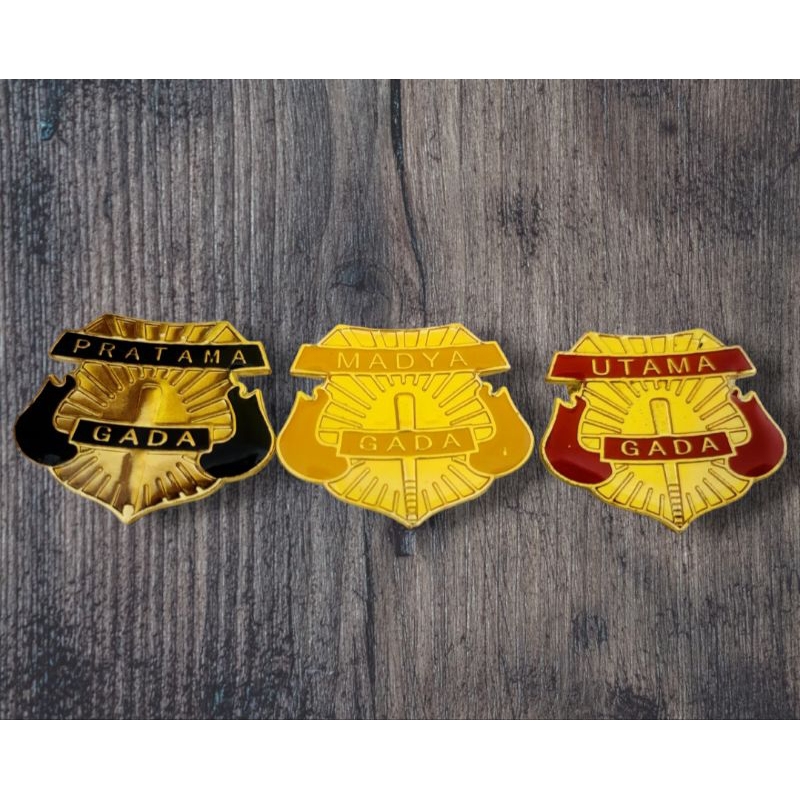 Jual Pin lencana gada utama - gada madya - gada pratama magnet satpam ...