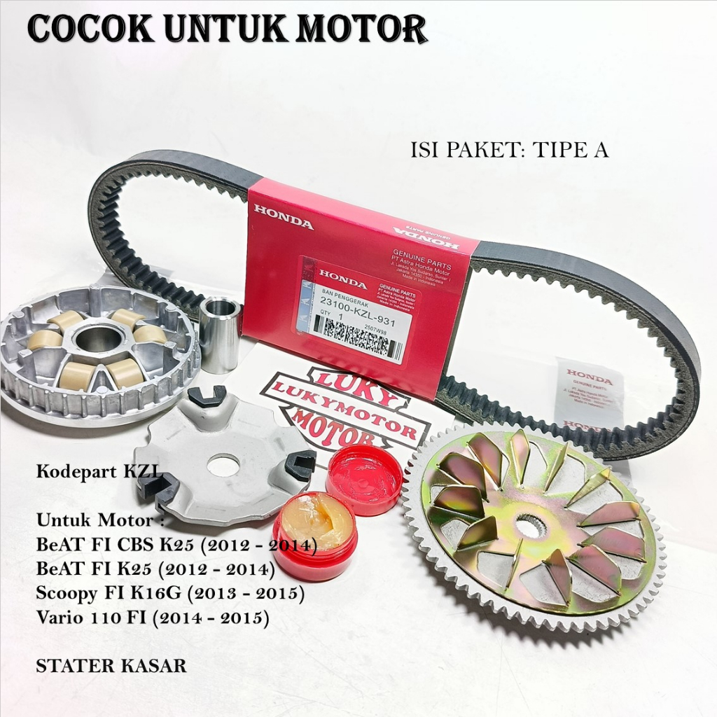 Jual PROMO PAKET RUMAH ROLLER & VANBELT & KIPAS ROLLER & SET ROLLER BEAT FI , SCOOPY FI , SPACY ...