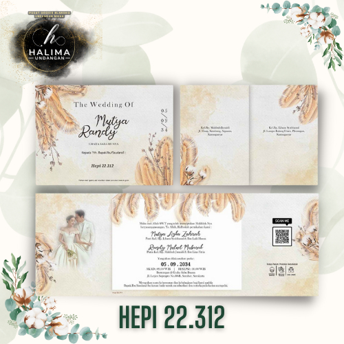 Jual BLANGKO UNDANGAN MURAH HEPI 22.312 | HALIMA UNDANGAN | Shopee Indonesia