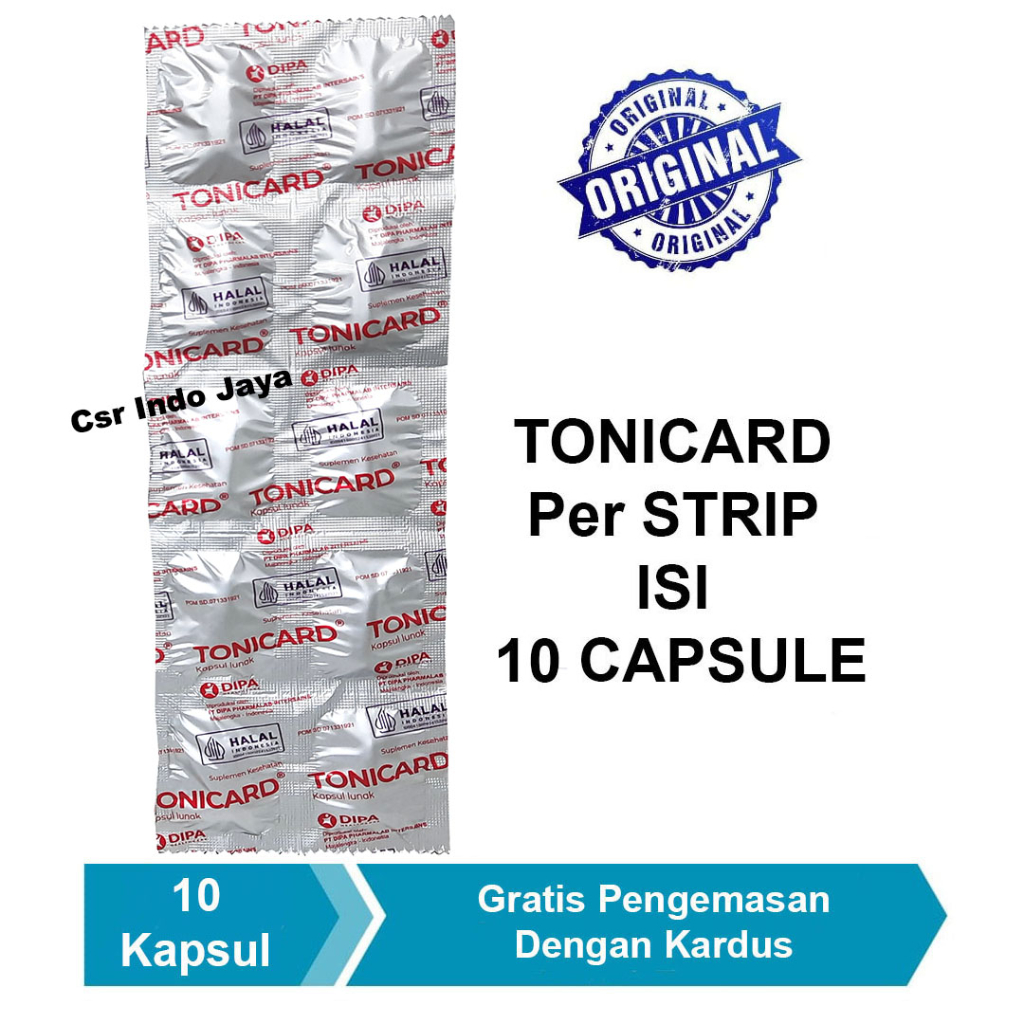 Jual Tonicard isi 10 capsul | Shopee Indonesia