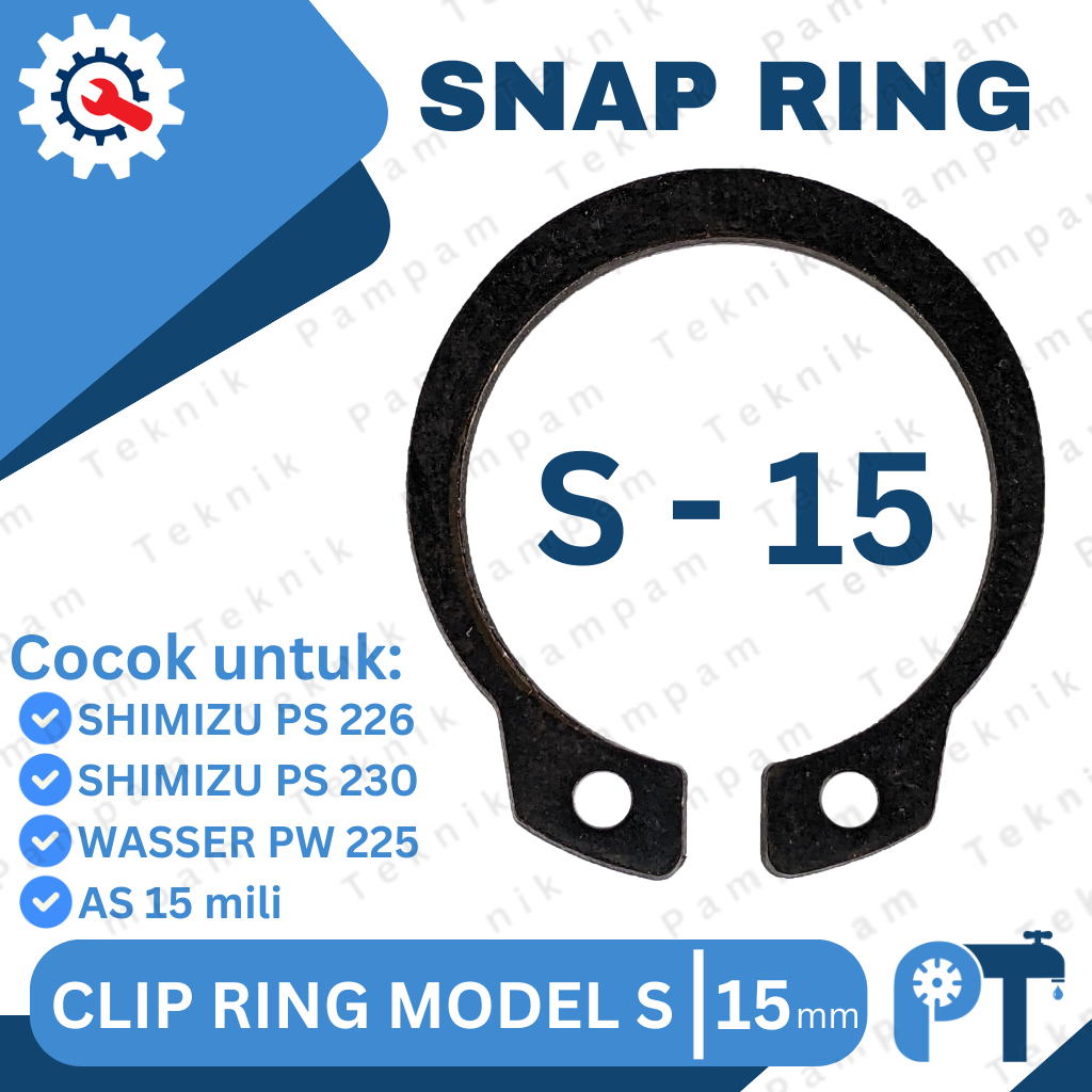 Jual SNAPRING S15 SNAP RING S 15 - AS 15mm ADT SPARE PART POMPA AIR ...