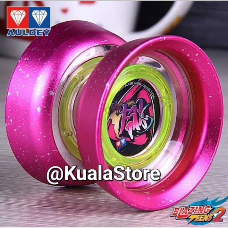 Jual Profesional Yoyo Auldey Blazing Teams Original LED Lampu Pink ...