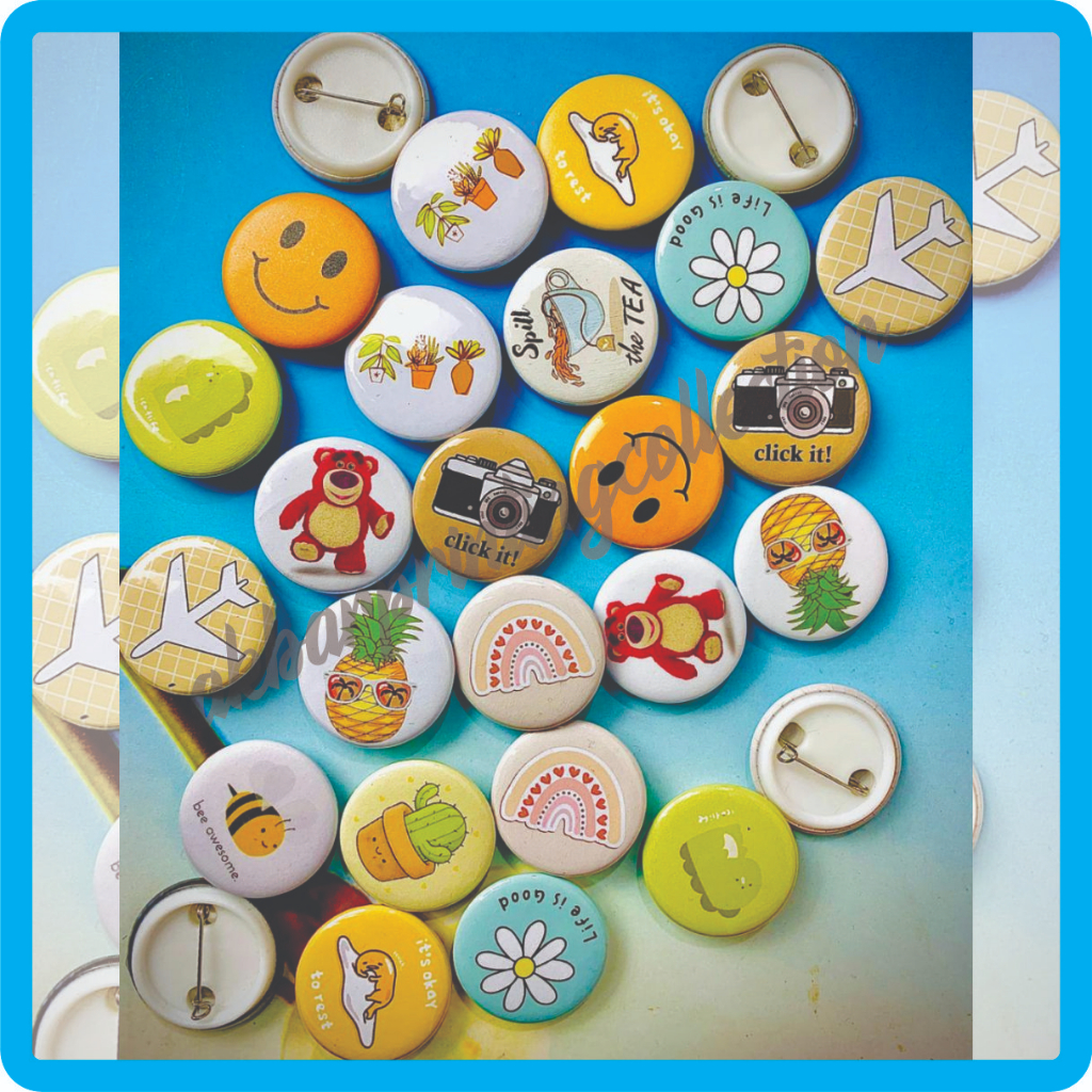 Jual Pin Peniti Aksesoris Tas Pria dan Wanita 32mm, Button Mini ...