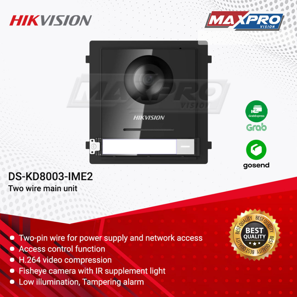 Jual DS-KD8003-IME2 - HIKVISION VIDEO INTERCOM OUTDOOR STATION | Shopee ...