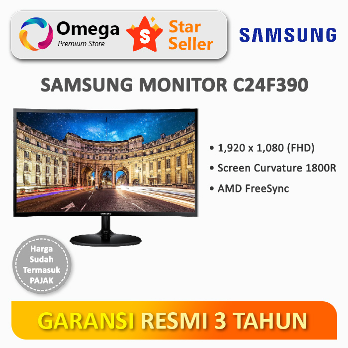 Jual Monitor Samsung Curved C24F390 24" | Shopee Indonesia