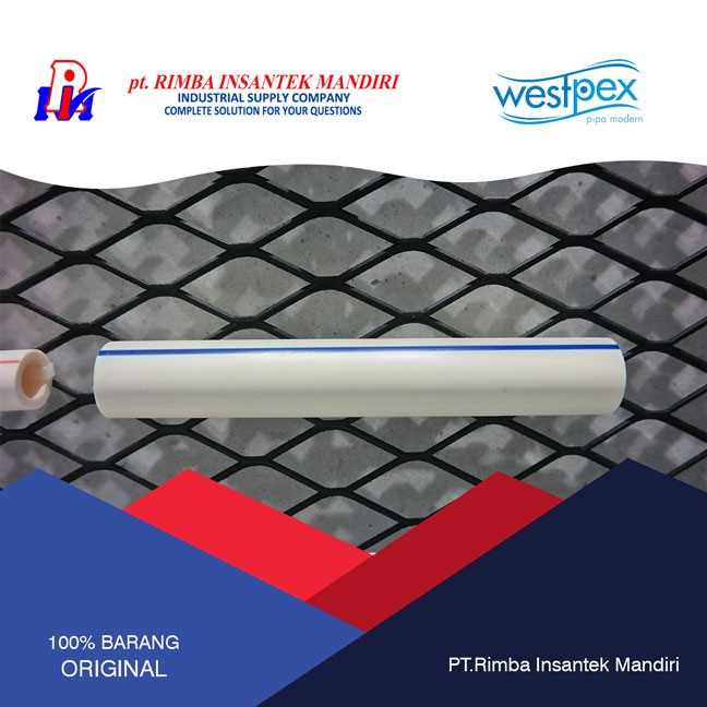 Jual Pipa PPR 110mm PN 10 Panjang 4 Meter Pipa Air Dingin Westpex ...