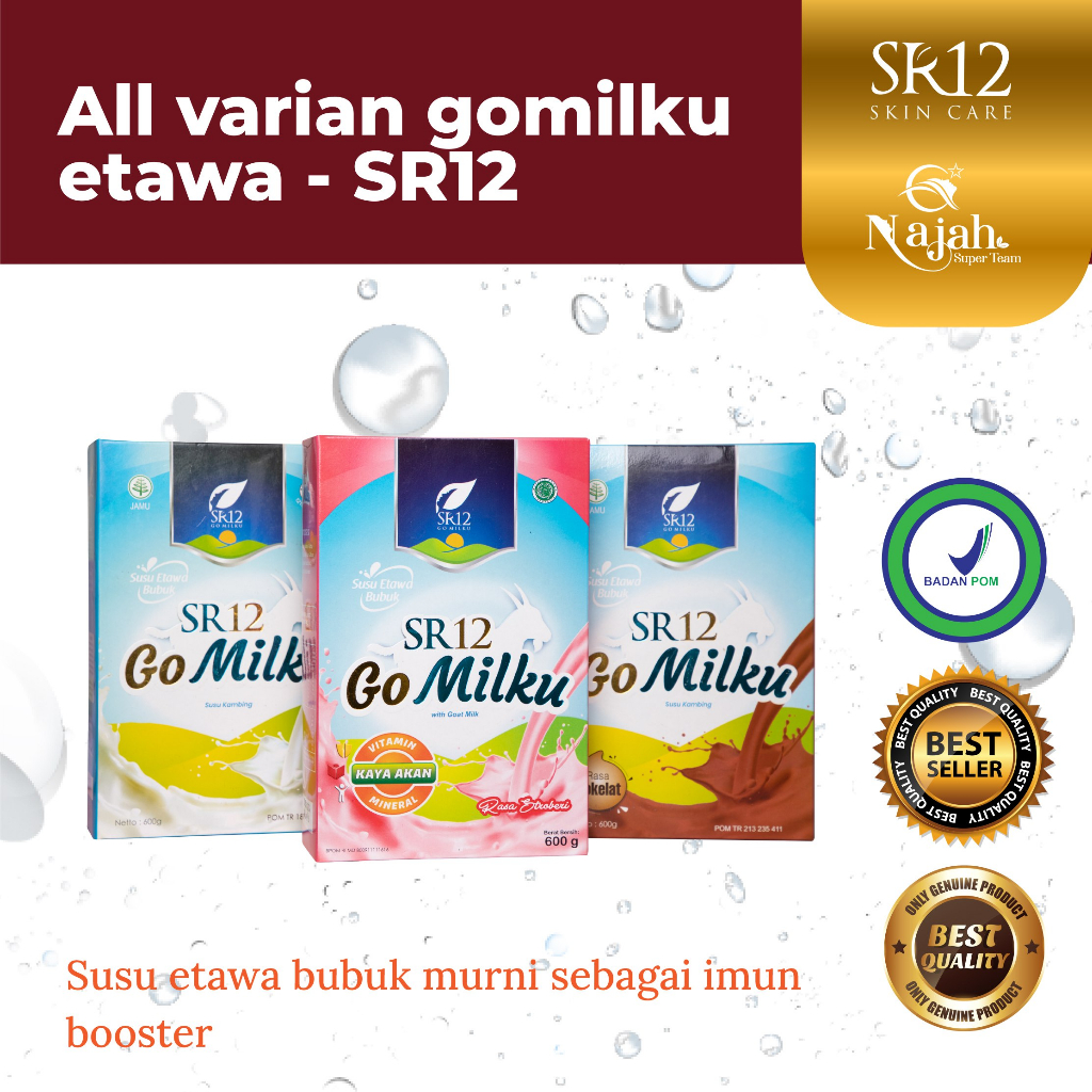Jual SUSU KAMBING ETAWA BUBUK ALL VARIAN GOMILKU SR12 Meningkatkan Imun Tubuh & Melancarkan Asi ...