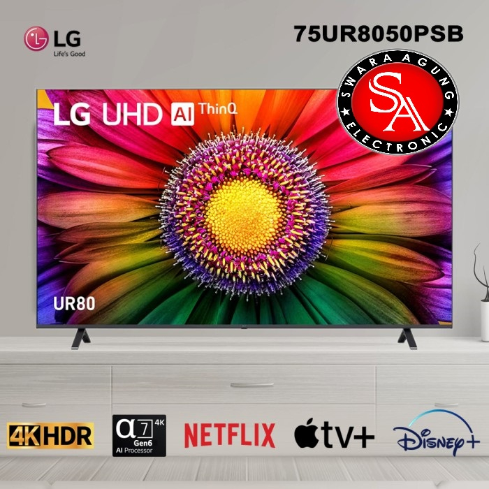 Jual Led UHD 4K Smart TV 75 Inch LG THINQ AI Type : 75UR8050 (Khusus ...