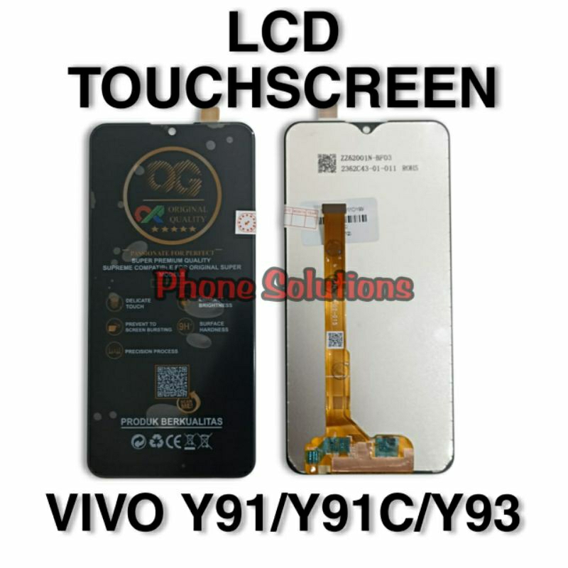 Jual LCD TOUCHSCREEN VIVO Y91/Y91C/Y93/Y95/Y1S BLACK (OG) | Shopee ...