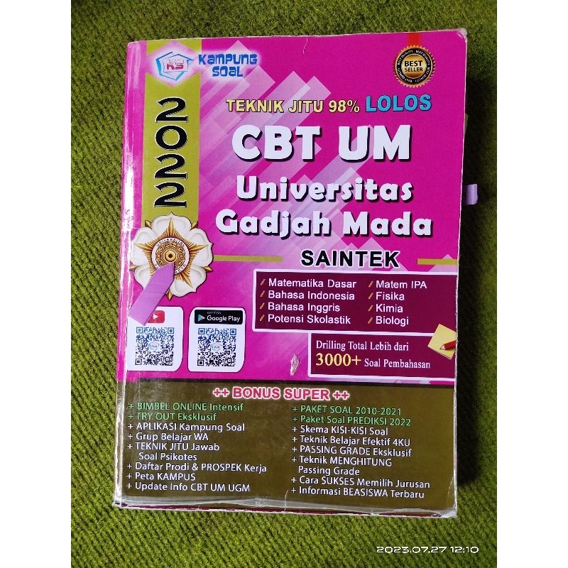 Jual Buku Kampung Soal UTUL UGM SAINTEK + Buku Inten UM | Shopee Indonesia