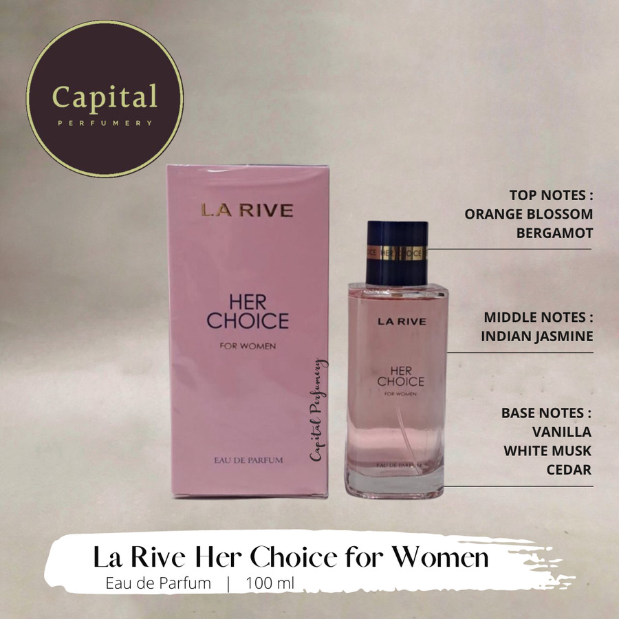 Jual La Rive Her Choice For Woman Edp 100 ml | Shopee Indonesia